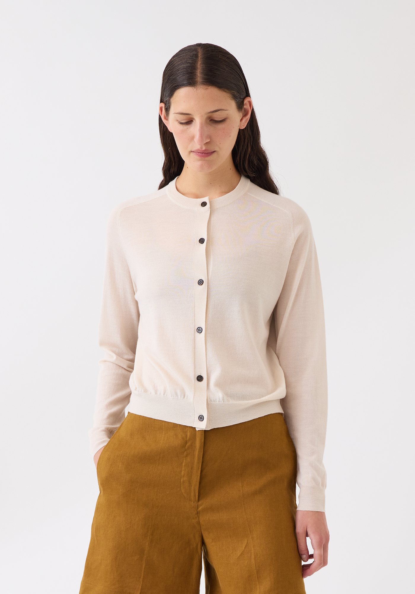 Caraline Superfine Merino Wool Cardigan